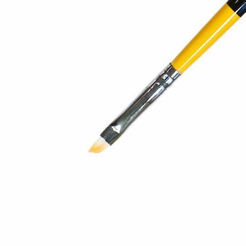 Кисть скошенная для геля искусственный ворс № 3 (К209-13)