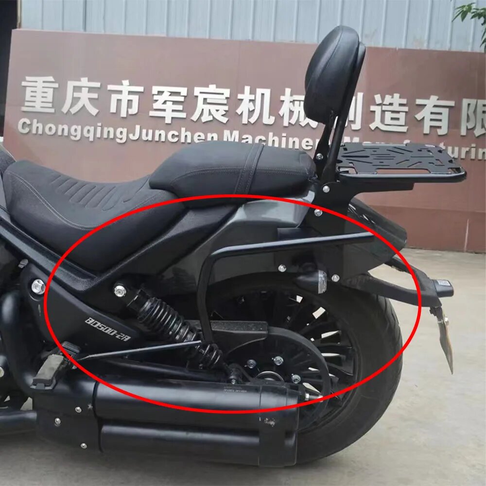 Новинка, сумка-Седло для мотоцикла BENDA 500 с темным флагом, боковые сумки-седла, аксессуары, подходят к темному флагу BENDA 500, темный флаг 500 Side box bracket