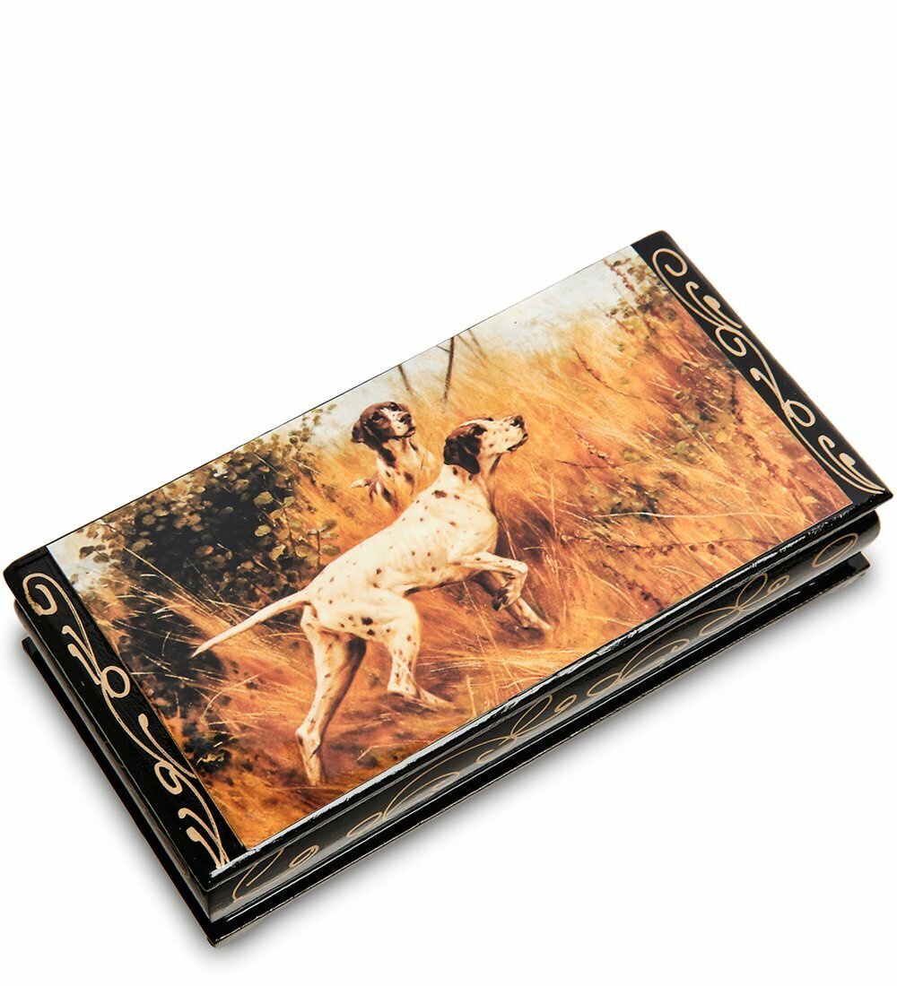 Шкатулка-купюрница в технике декупаж (8х17х4)