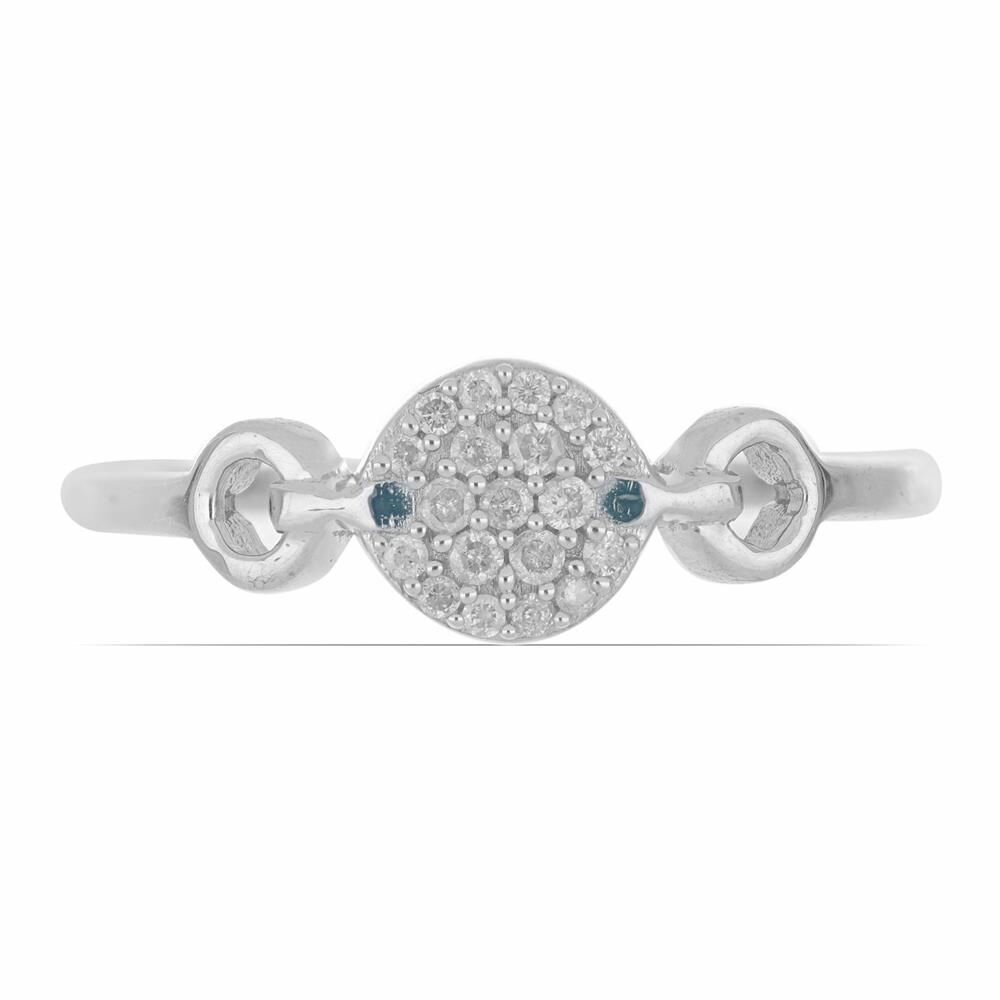 Кольцо Ювелирия, серебро, 925 проба, родирование, бриллиант