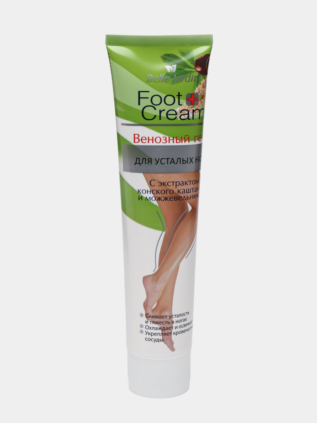 Гель венозный Belle Jardin Foot Cream Для усталых ног, с экстрактом конского каштана и можжевельника, 125мл