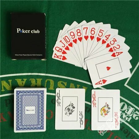 Игральные карты Poker Club, 2 шт, красный/синий, Color: 2Blue
