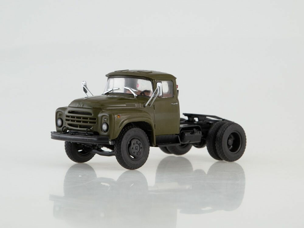 ЗИЛ-130В1 седельный тягач, хаки, без упаковки, масштабная модель коллекционная