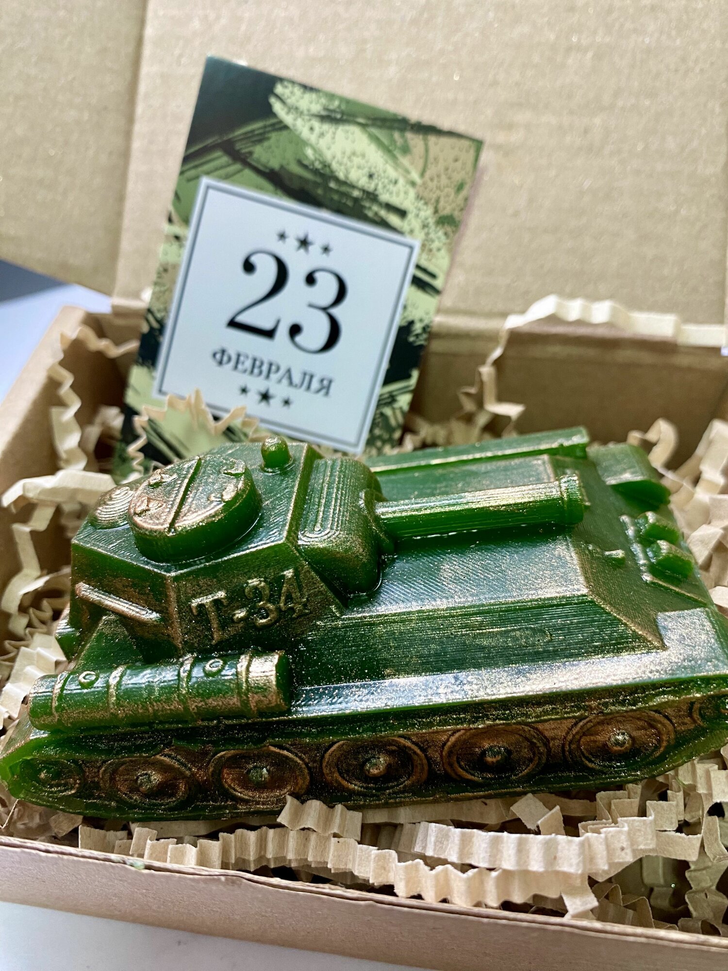 Мыло ручной работы Танк Т-34