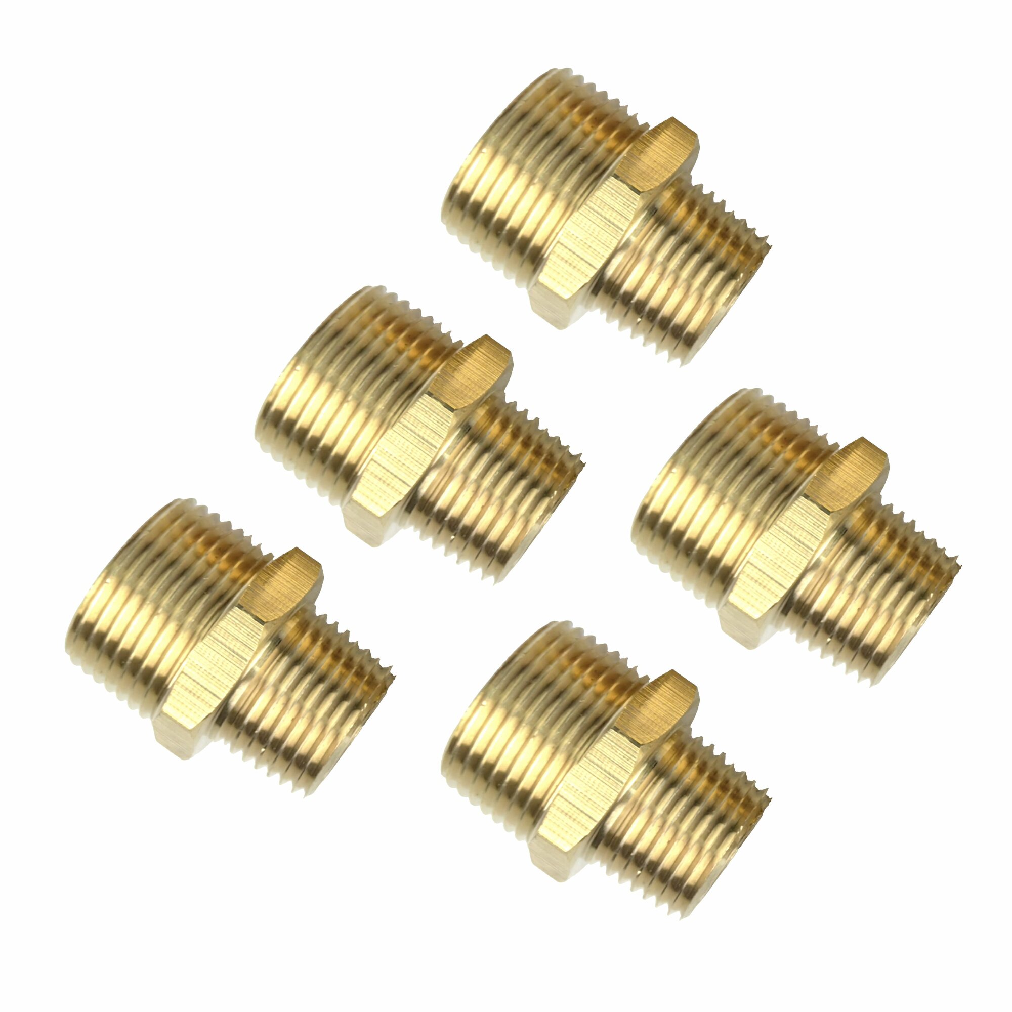 Ниппель HG переходной пневмо 3/4" НР X 1/2" НР (5 шт.)