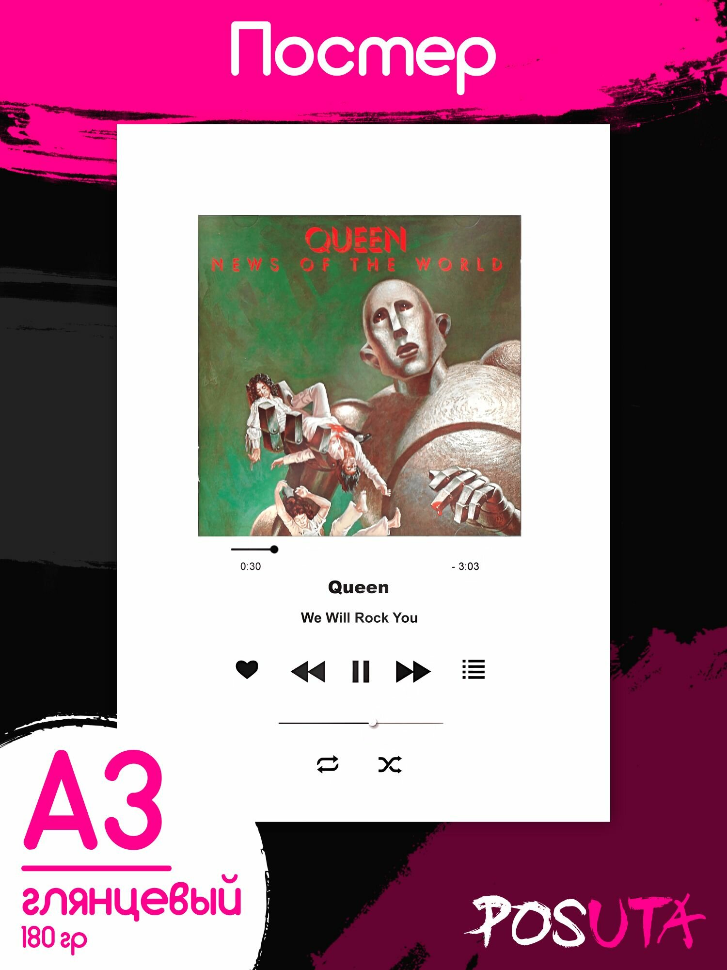 Постер на стену Spotify Queen