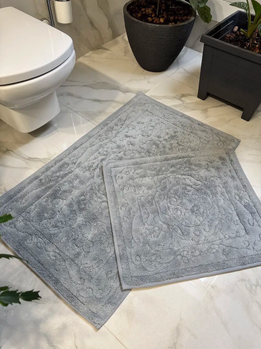 Комплект ковриков для ванной и туалета Natali's Carpets, латекс, 60x100 см