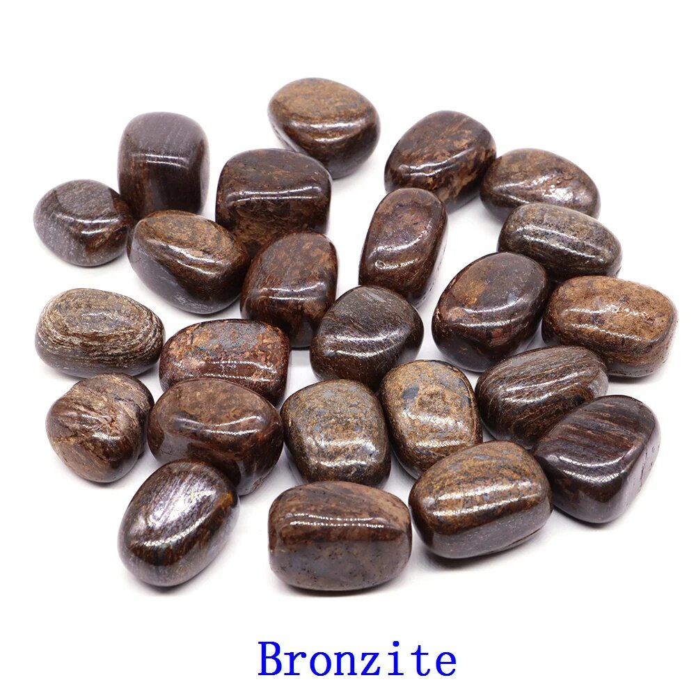 Кристалл аметист розовый кварц 50 г Коричневый, 1PCS, Bronzite