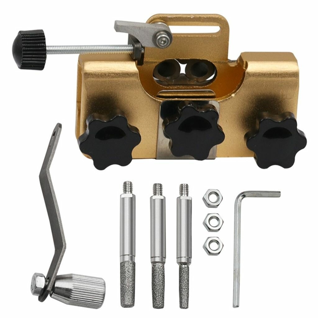 Набор инструментов, Инструмент для заточки цепи ручной электропилы - золотой, 1 набор