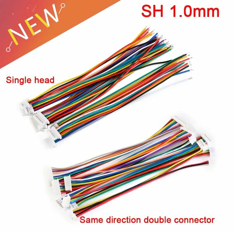 Your Cee SH1.0 connector 2-10 pin 28AWG 10cm 10 руб, single connector