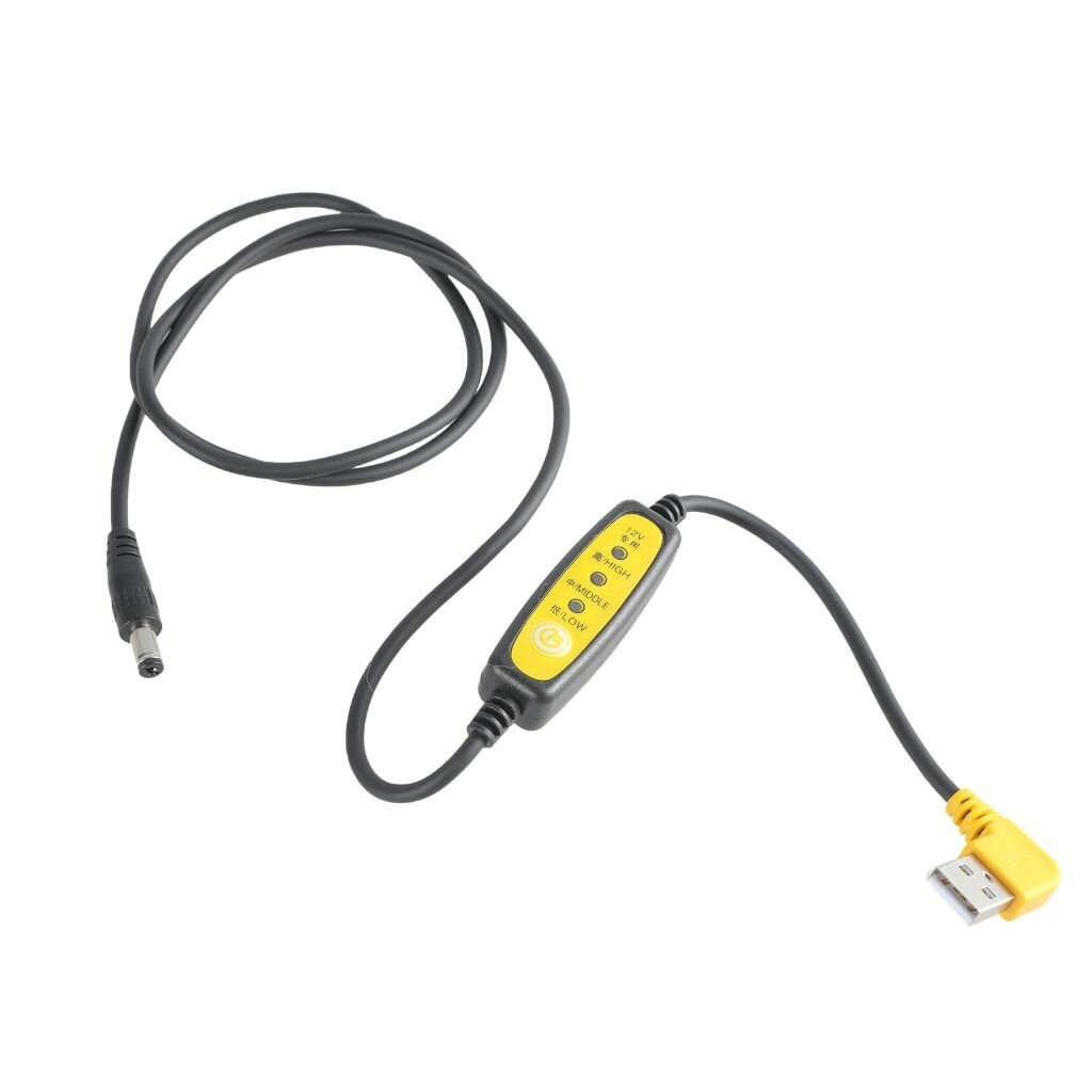Трехскоростной кабель управления скоростью от USB до 12V 5,5x2,1 мм