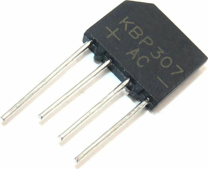 Диодный мост DIOTEC KBP206G Однофазный выпрямительный мост Urmax: 600В If: 2А Ifsm: 50А KBP 1шт