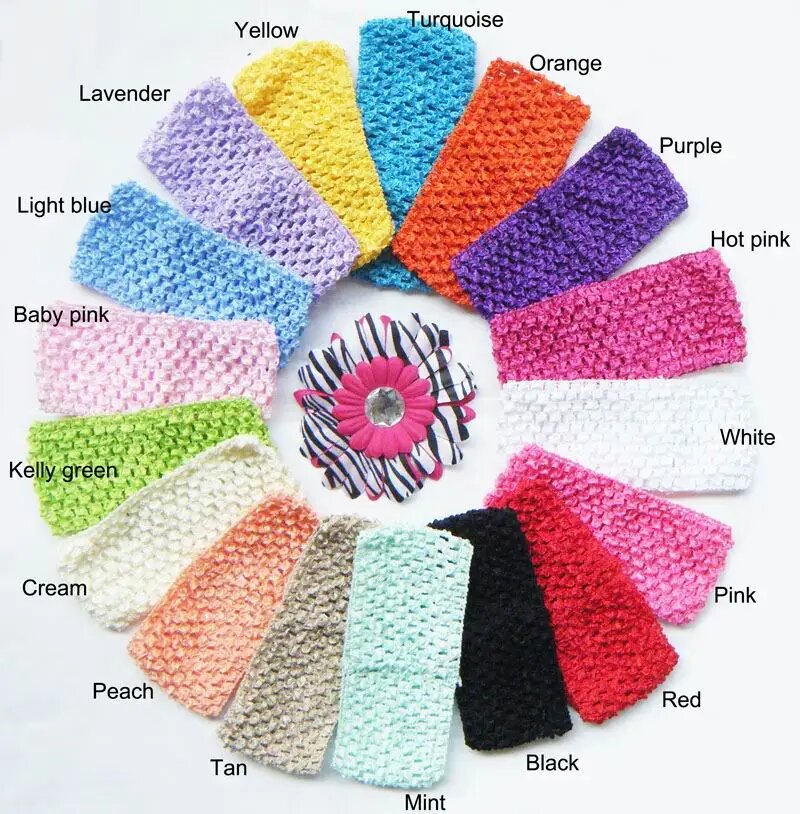 Вязаная повязка для волос Розовый, Order Mixed colours