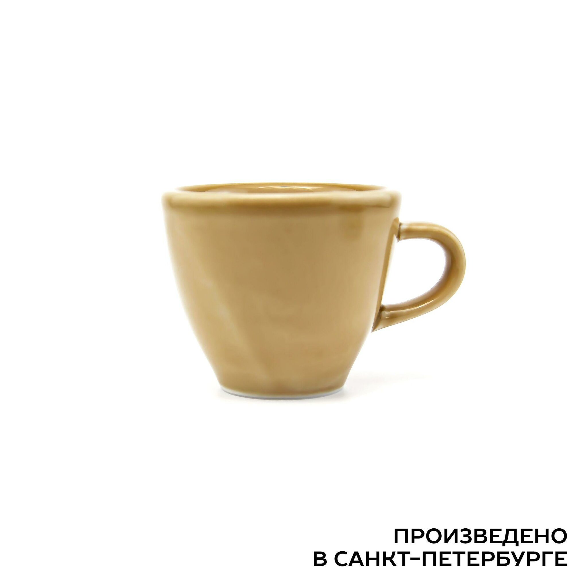 Кружка RISE BASE, объём: 70 мл, материал: фарфор, цвет: золотисто-коричневый
