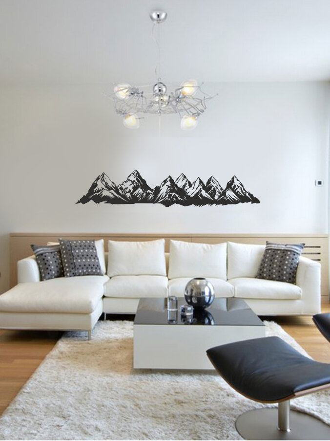 Декор для дома, панно на стену "Горы" 2000*400