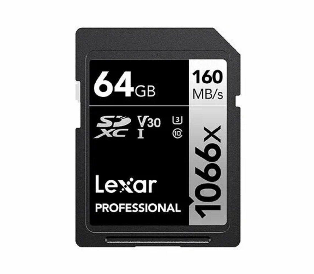 Lexar Professional SDXC 64GB 1066x UHS-I U3 V30