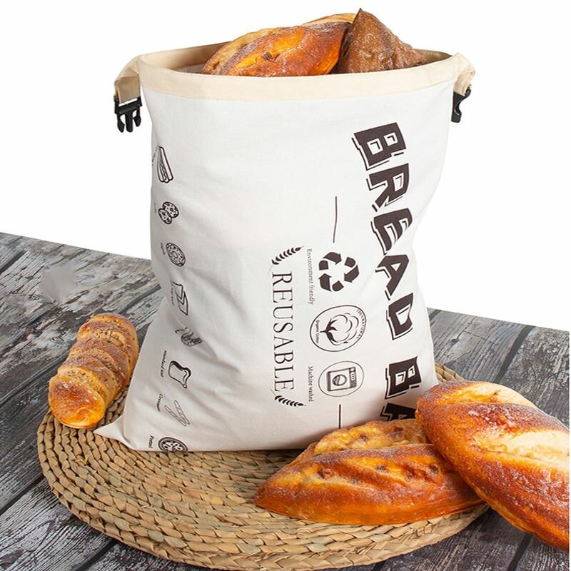 Хлебница, водонепроницаемая для сохранения свежести двойная подкладка 42X32cm