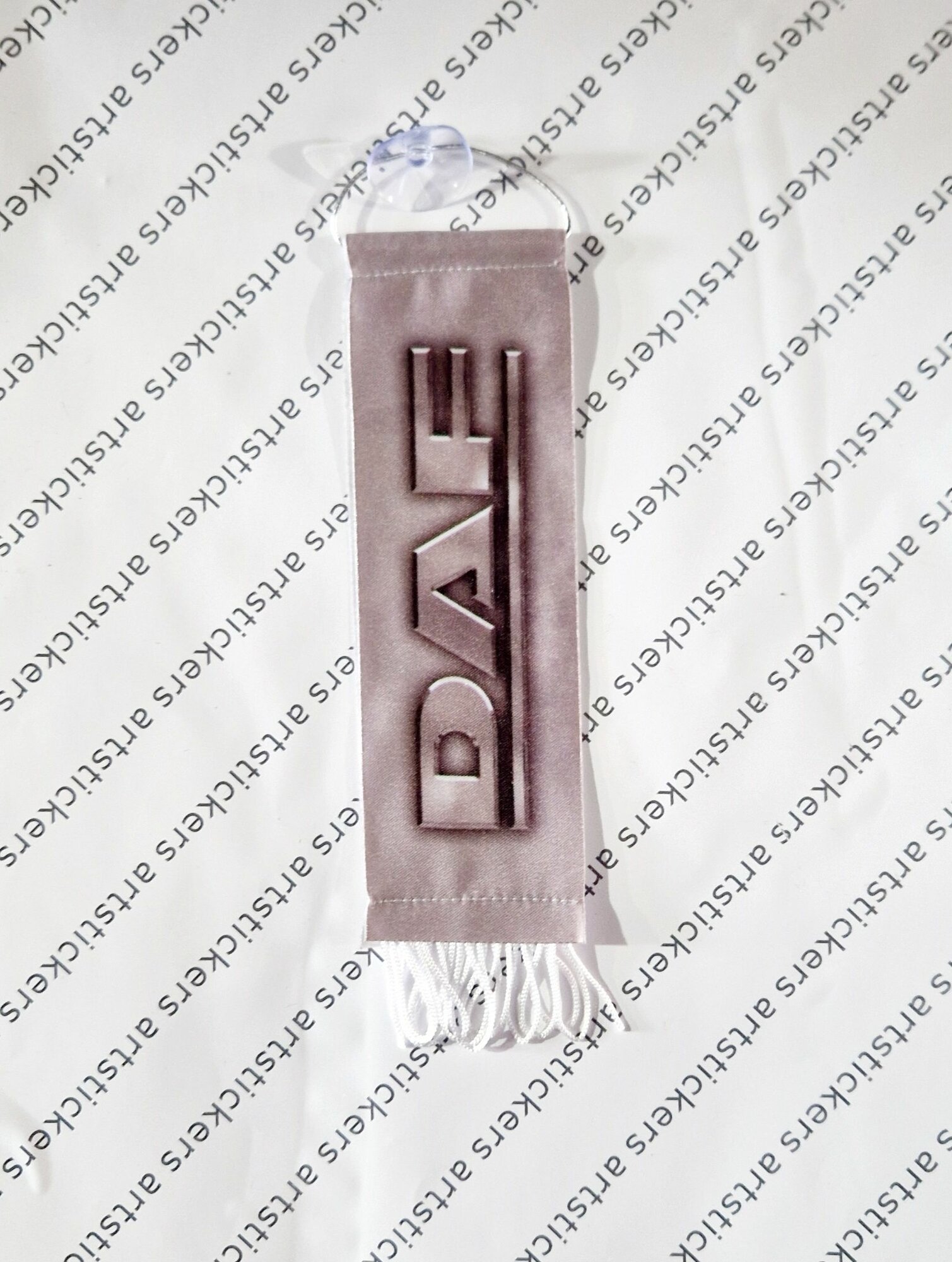 Вымпел DAF, двусторонний на присоске, ткань, аксессуар для авто, 5.5х20см