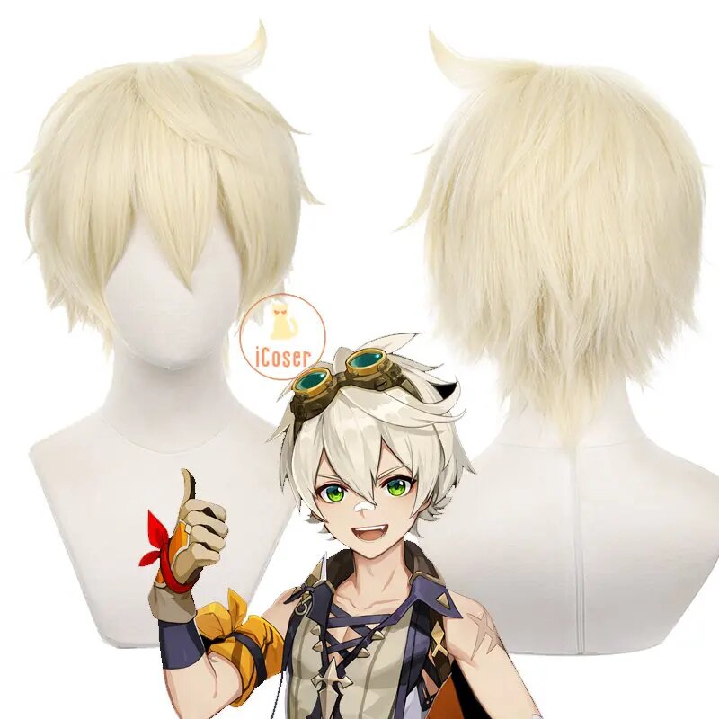 Косплей парик Беннетт TDAICHAN светлый желтый Wig only