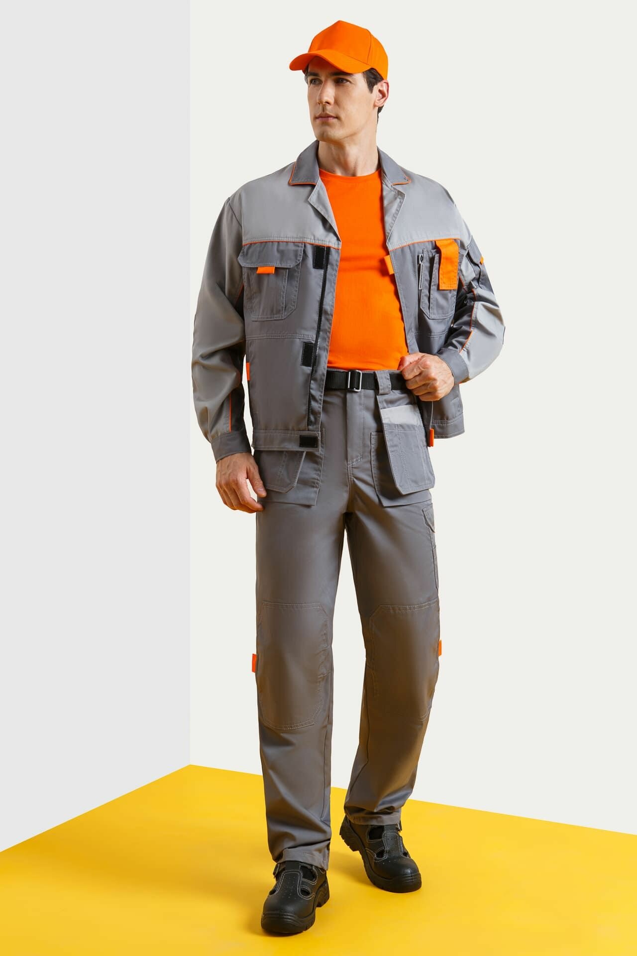 Костюм мужской летний рабочий Профессионал-1; комплект(форма) спецодежды: куртка и штаны