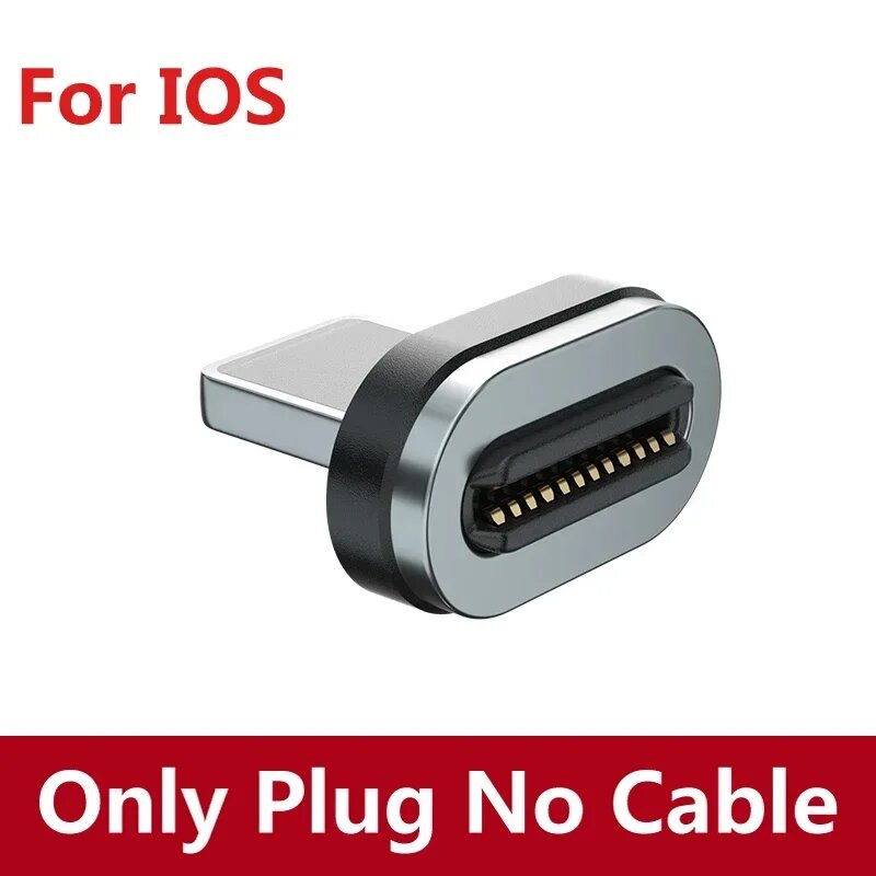 AUFU 100 Вт Магнитный кабель типа c к типу C 5A Быстрая зарядка 1.8 m(6.6ft), Only Plug for iPhone