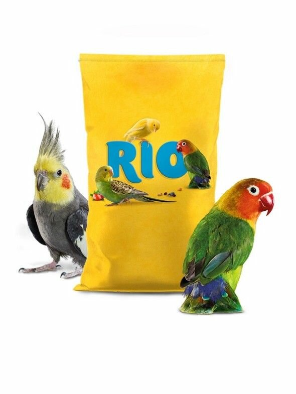 Корм RIO, для средних попугаев, 20 кг, сбалансированный, для взрослых птиц