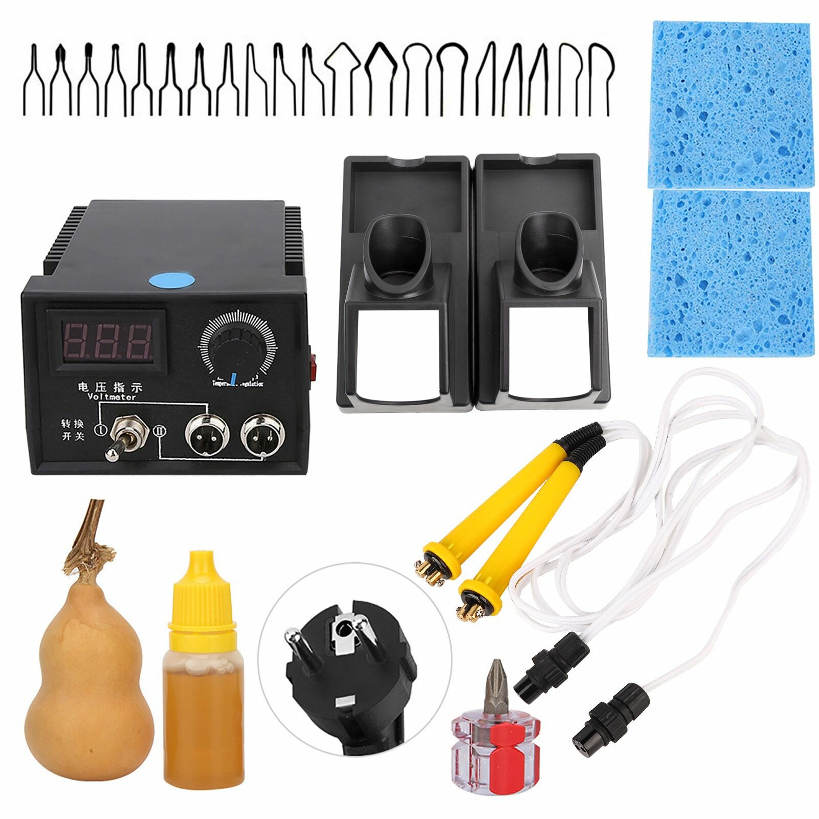 Цифровая пиролизная машина LH40-SA802 с двумя портами и набором пишущего пера для деревянного ремесла