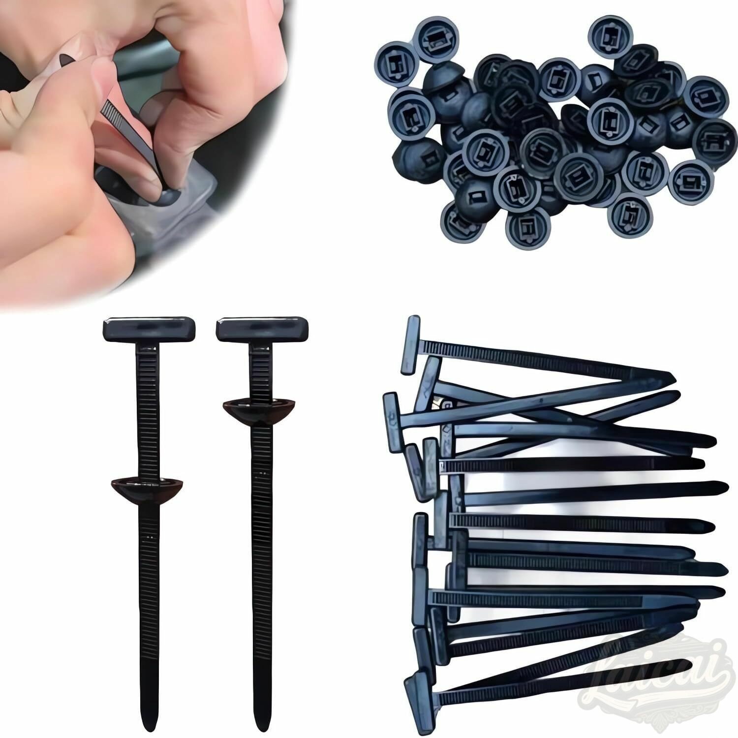 Болты, гайки, хомуты, стяжки, 90 мм, 100 шт.