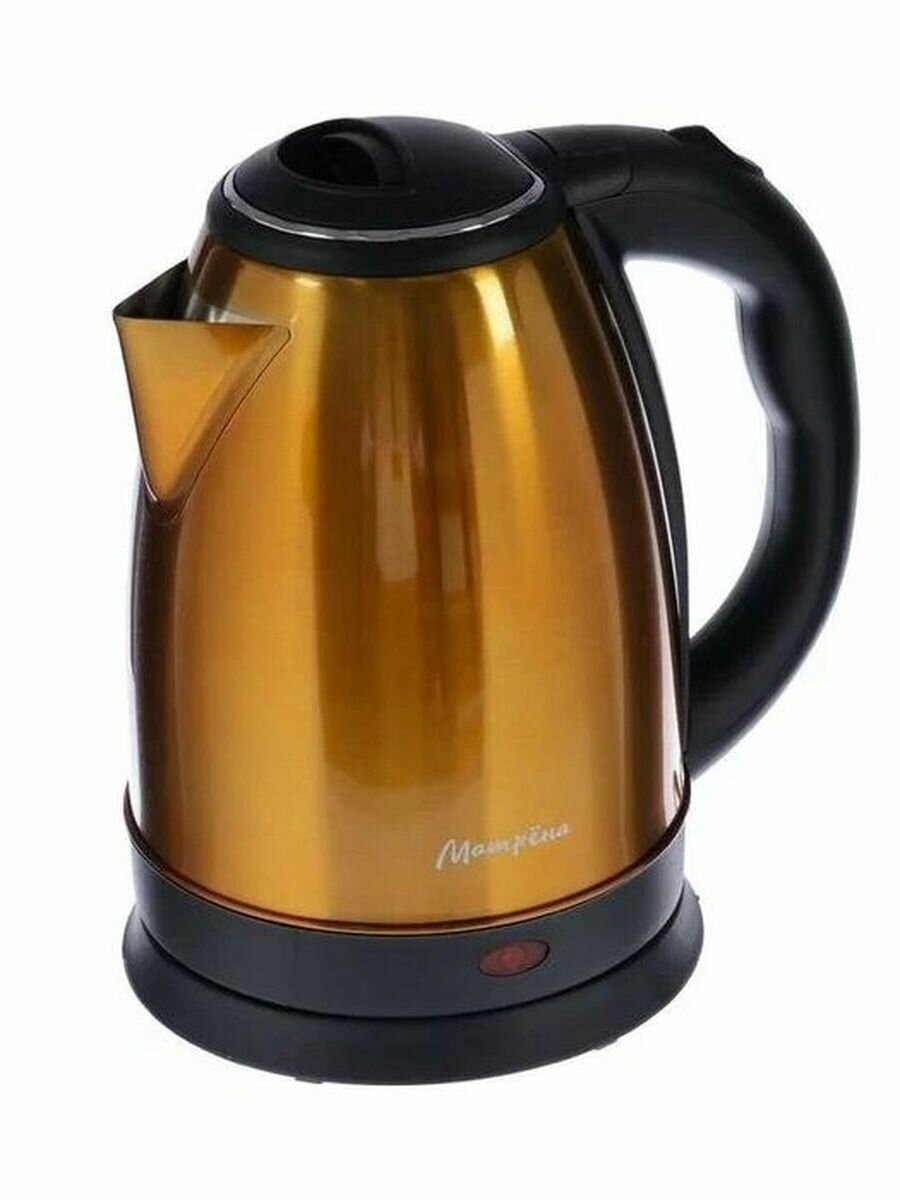 Чайник матрена МА-002 1500Вт 1,8 литра стальной бронза