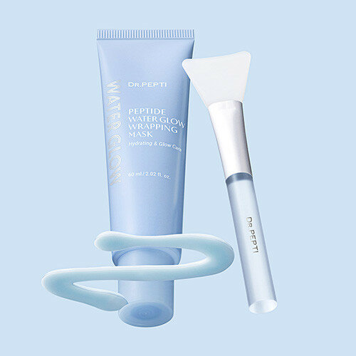Dr. Pepti Пептидная маска пленка для лица отбеливание И лифтинг с кисточкой Peptide Water Glow Wrapping Mask, 60 мл