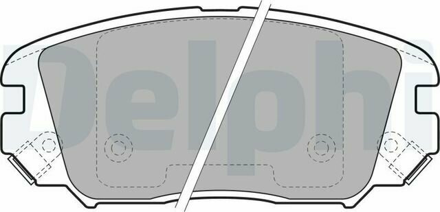 Колодки тормозные Delphi LP1974 KIA SPORTAGE 04>/ HYUNDAI TUCSON 04>