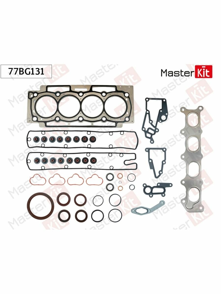 Комплект прокладок ДВС MasterKit 77BG131 для CITROEN Xsara, PEUGEOT 406 / Ситроен Ксара, Пежо 406