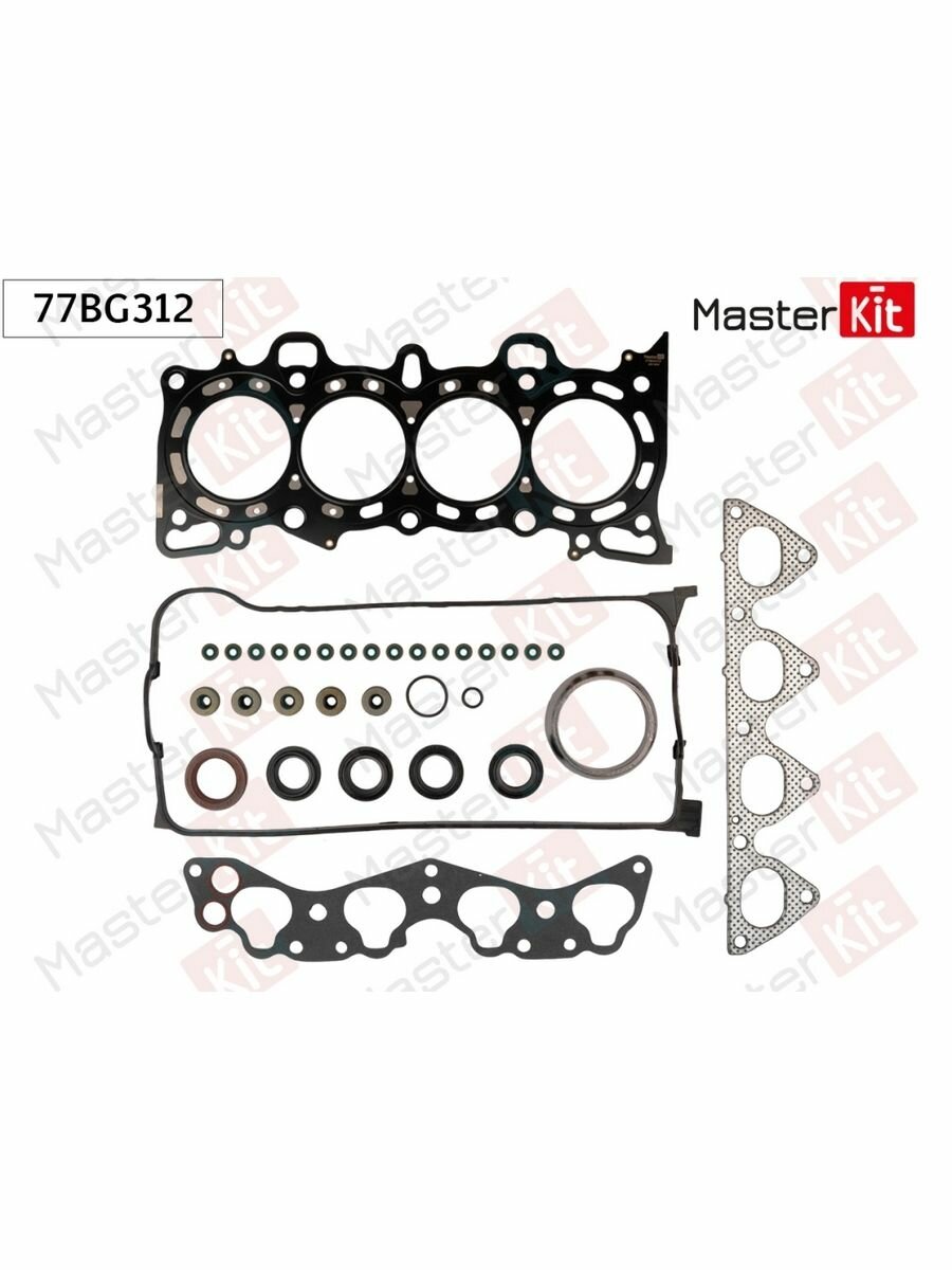 Комплект прокладок ГБЦ MasterKit 77BG312 для HONDA Civic, CRX, HR-V / Хонда цивик, ЦРХ, ашрв