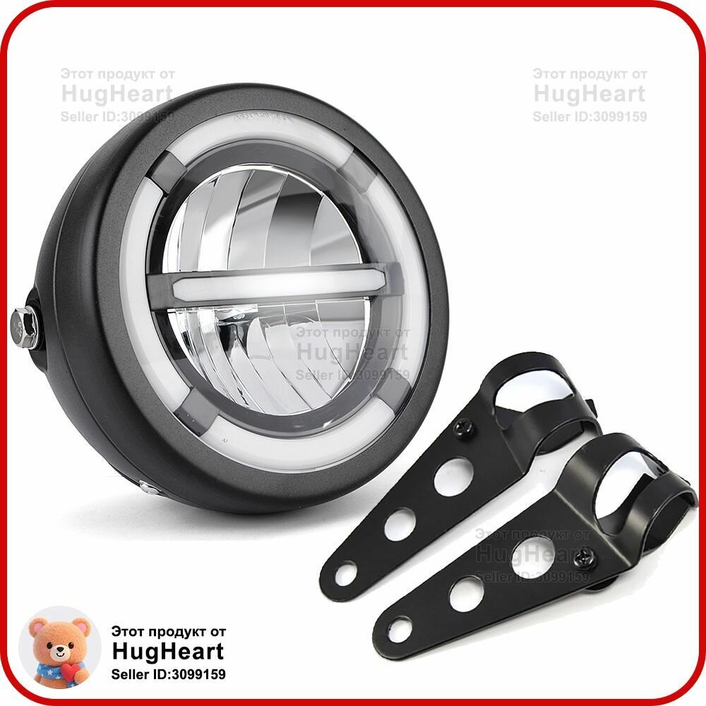 Светодиодная фара 5.75" 6000LM для мотоцикла