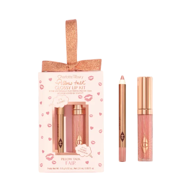 Набор Charlotte Tilbury Pillow Talk Mini Glossy Lip Kit Duo -Pillow Talk Fair
