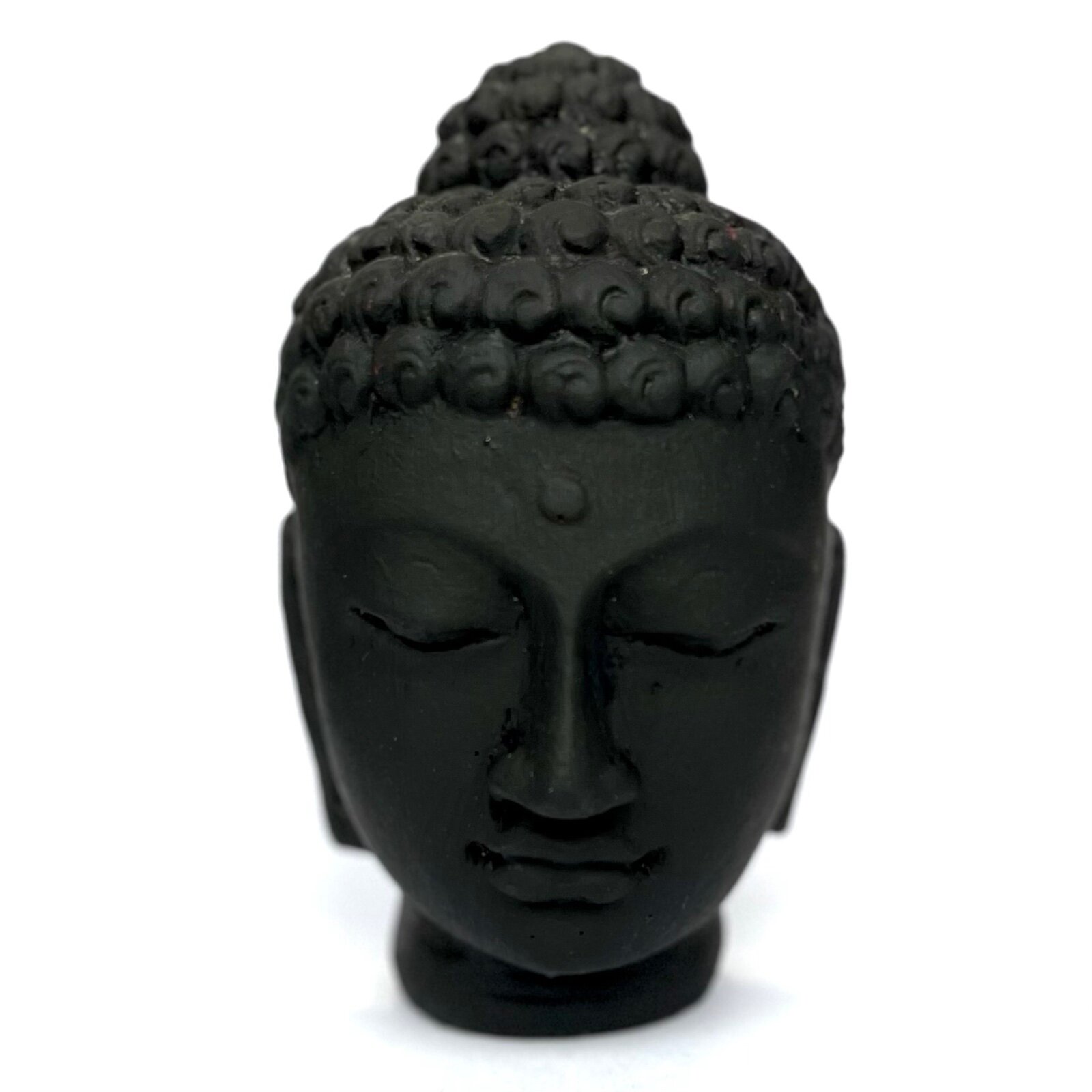 Статуэтка Голова Будды черная (полистоун, 12 см.), 1 шт.