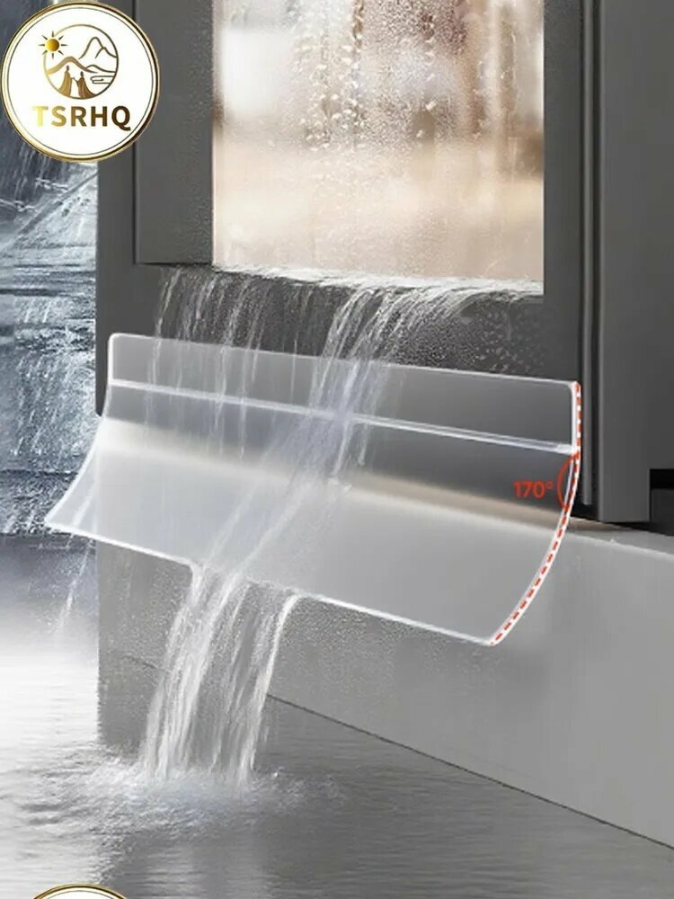 TSRHQ Защитный Козырёк От Дождя На Окно, 3 Метра. Антидождевой Щиток-отражатель Для Балкона И Оконного Проема. Водоотводный Желоб, Резина