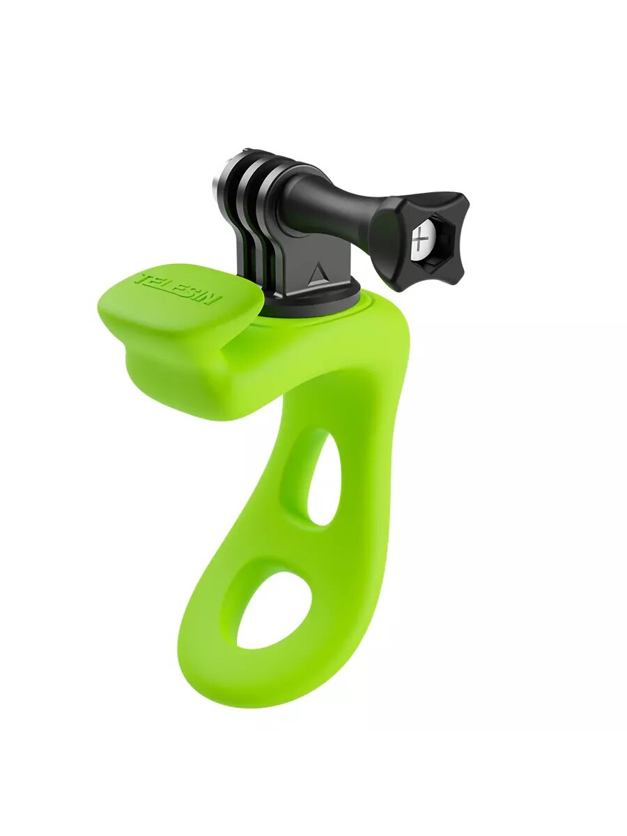 Крепление зеленое универсальное TELESIN на руль или трубу для экшн-камер GoPro, DJI, Insta360
