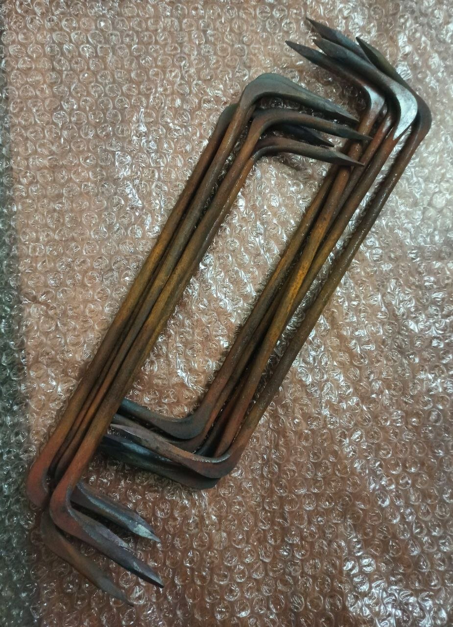 Скоба монтажная, металлическая, кованая, с замком, толщина 8мм, 30см, 10шт