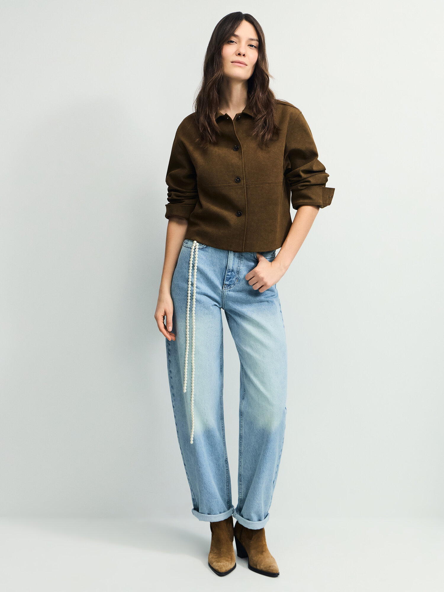 Джинсы barrel leg 