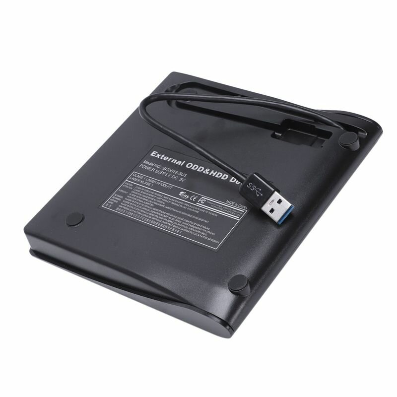 (G H B V) Мобильный внешний чехол USB 3.0 совместим с 12,7-мм дисковода SATA CD DVD -ROM -RE Полезно