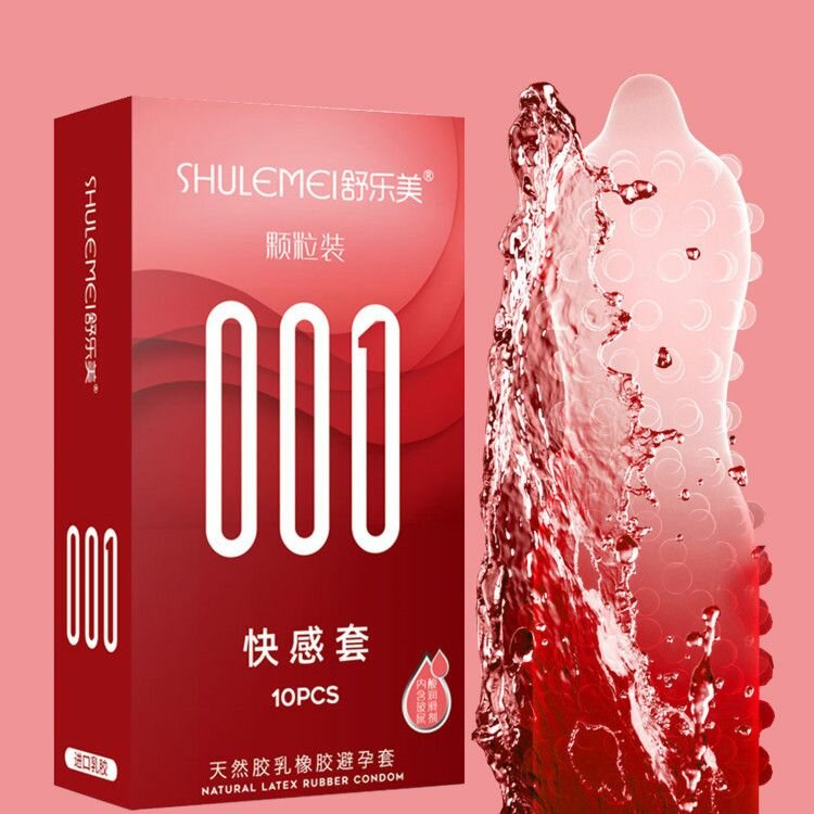 Презервативы "Shulemei", ультратонкие, ребристые, с двойной смазкой, 20шт