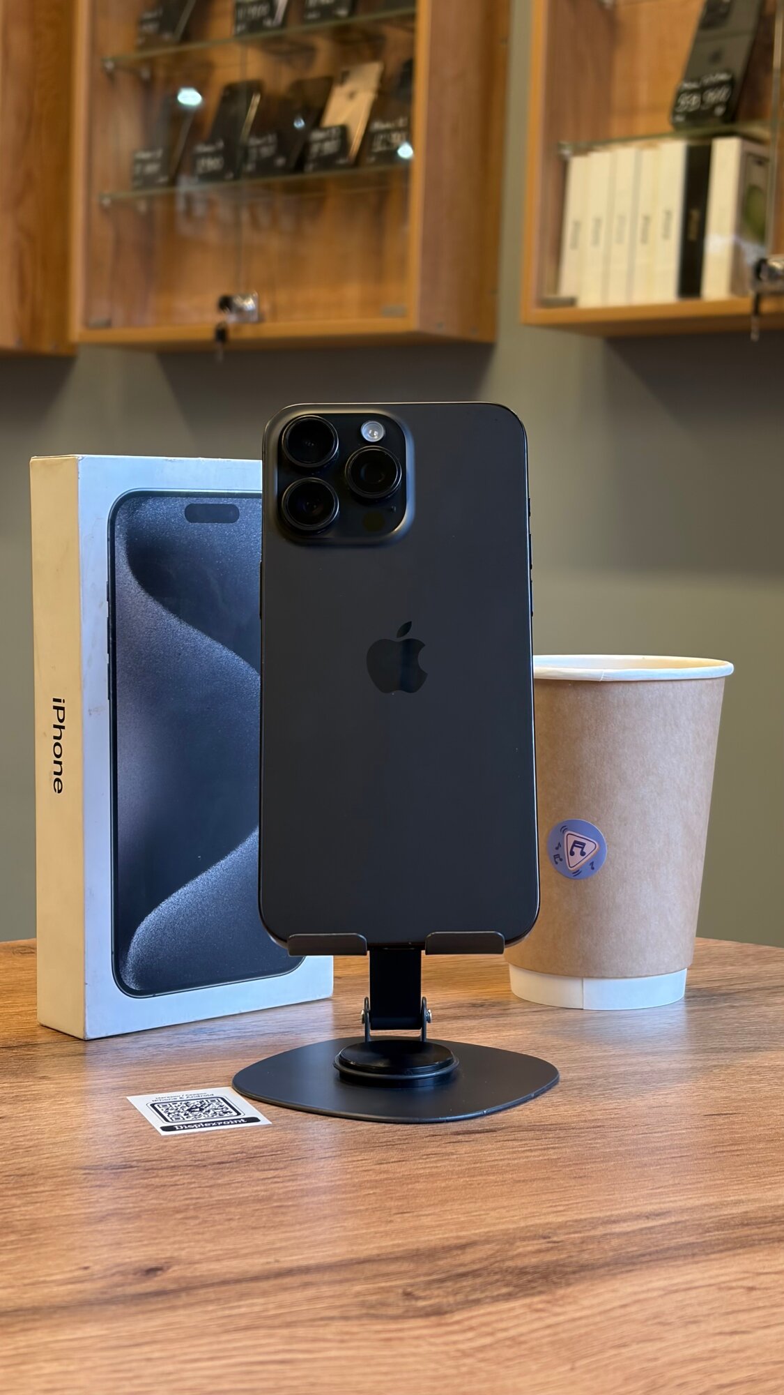 Смартфон Apple iPhone 15 Pro Max 256Gb Black Titanium, Dual: SIM+eSIM