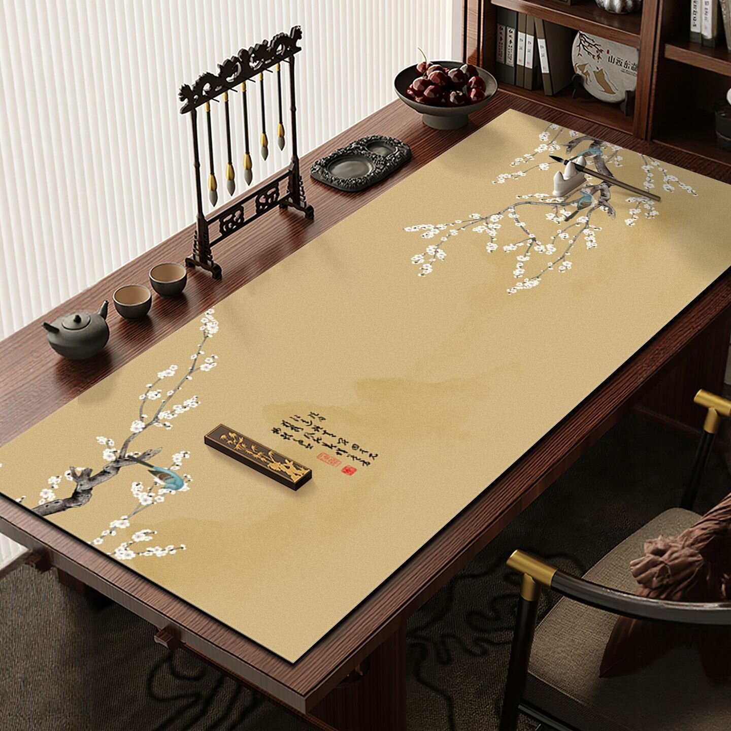 Коврик для стола из диатомита, специальная подкладка для стола, моющийся коврик для каллиграфии, фетровый коврик для письма кистью, специальный настольный коврик для каллиграфии.