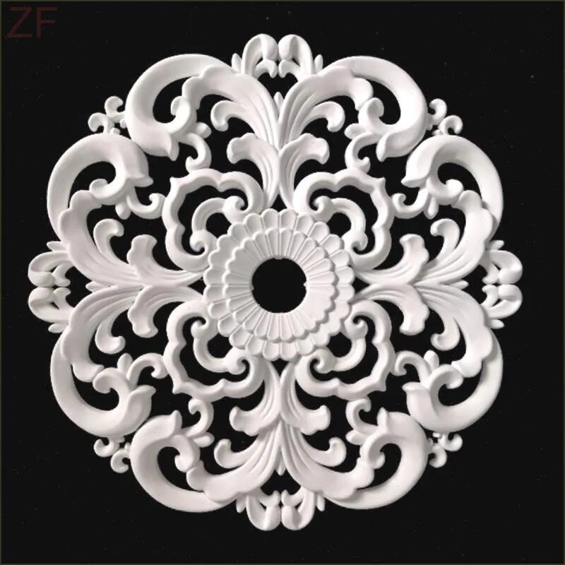 Розетка потолочная инжекционная под люстру/ Подходит для резных декораций на стенах/ мебели