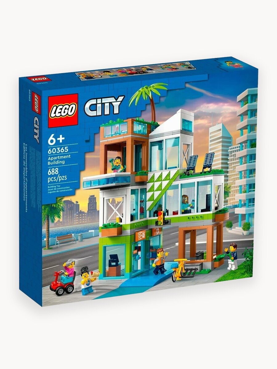 Конструктор LEGO City 60365 Apartment Building, 688 дет.