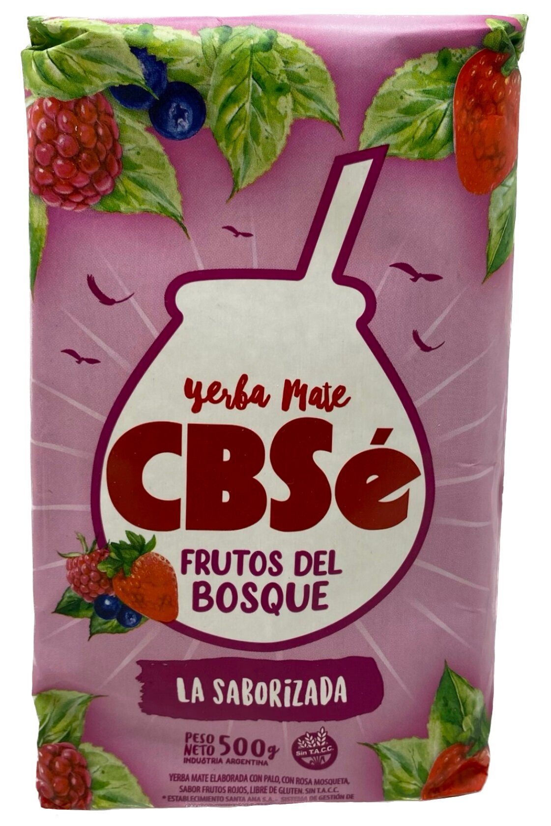 Мате чай CBSe - Frutos del Bosque, 500 гр, Аргентина (лесные ягоды) (йерба матэ)