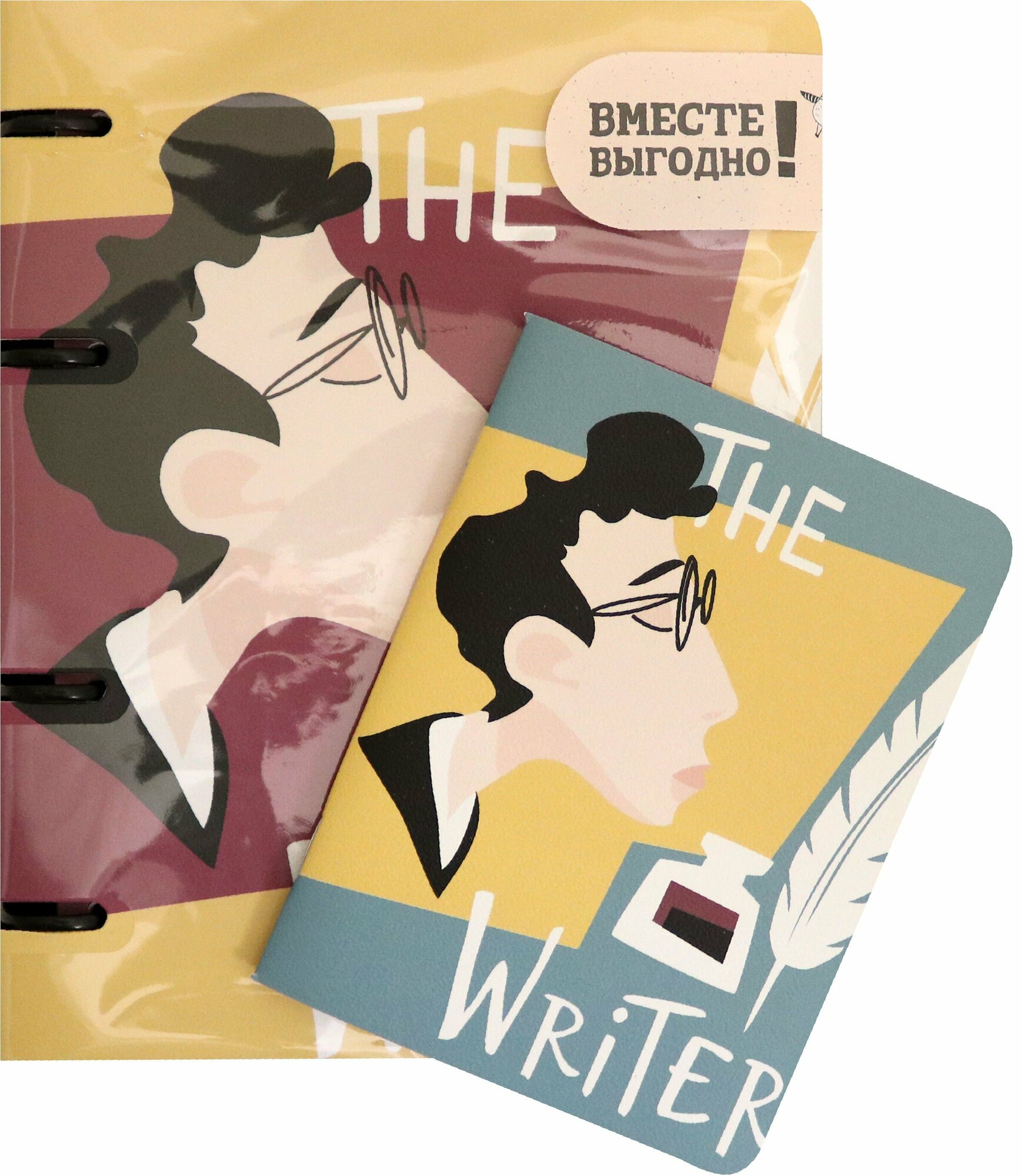 Комплект. Тетрадь (120 листов)+блокнот (32 листа) "Writer" (SET-COP-011)