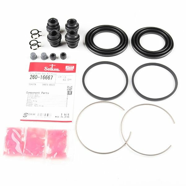 Ремкомплект суппорта переднего на две стороны Seiken 260-16667; OEM 04479-44020; Toyota Rav4 ACM26; Toyota Noah AZR60