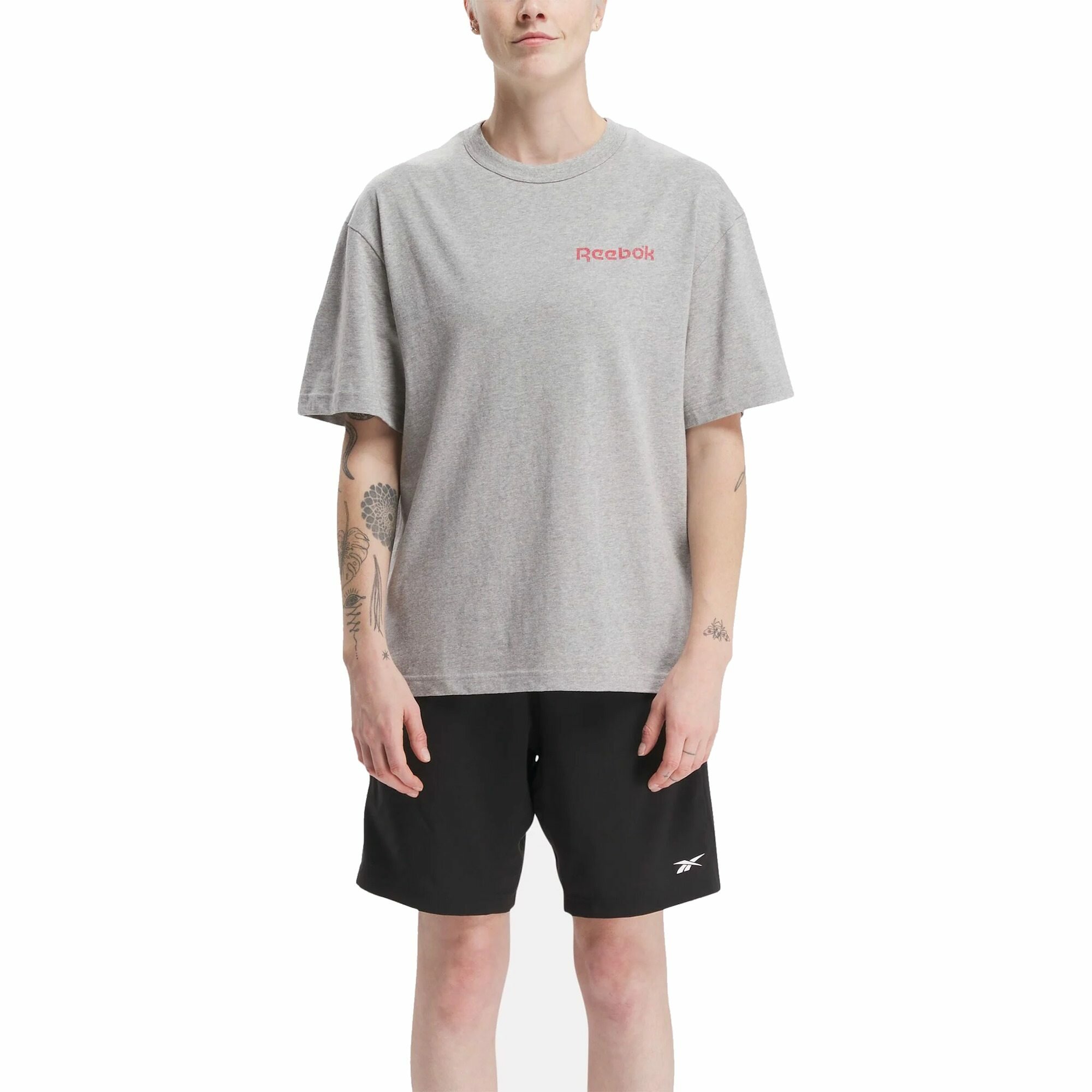 Футболка Reebok BB PRACTICE TEE, размер S, серый — фото 1